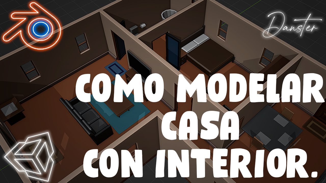 Modelar edificios con interior fácil y sencillo en blender! Explicado ...