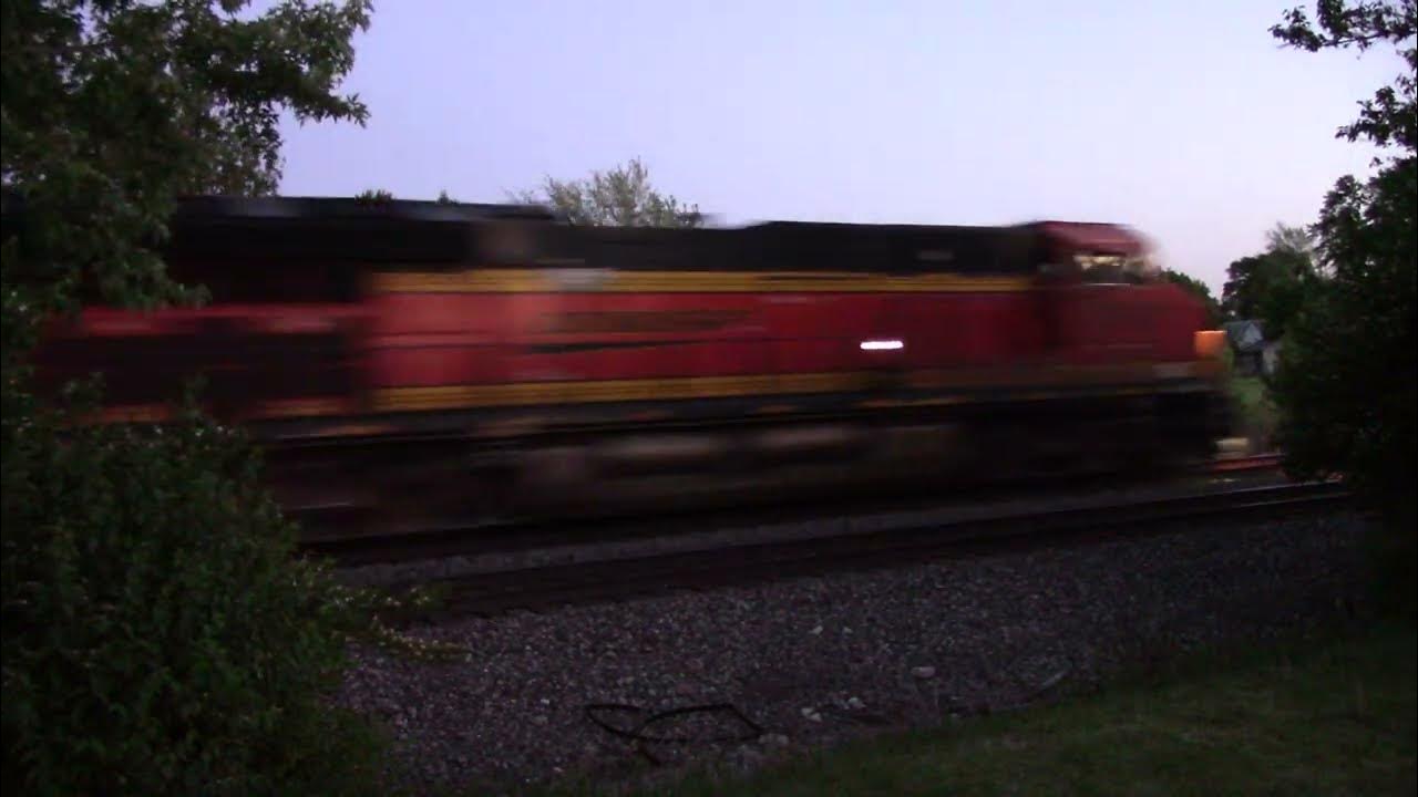 BNSF 3740 West in Wyanet, IL 5/15/25 - YouTube