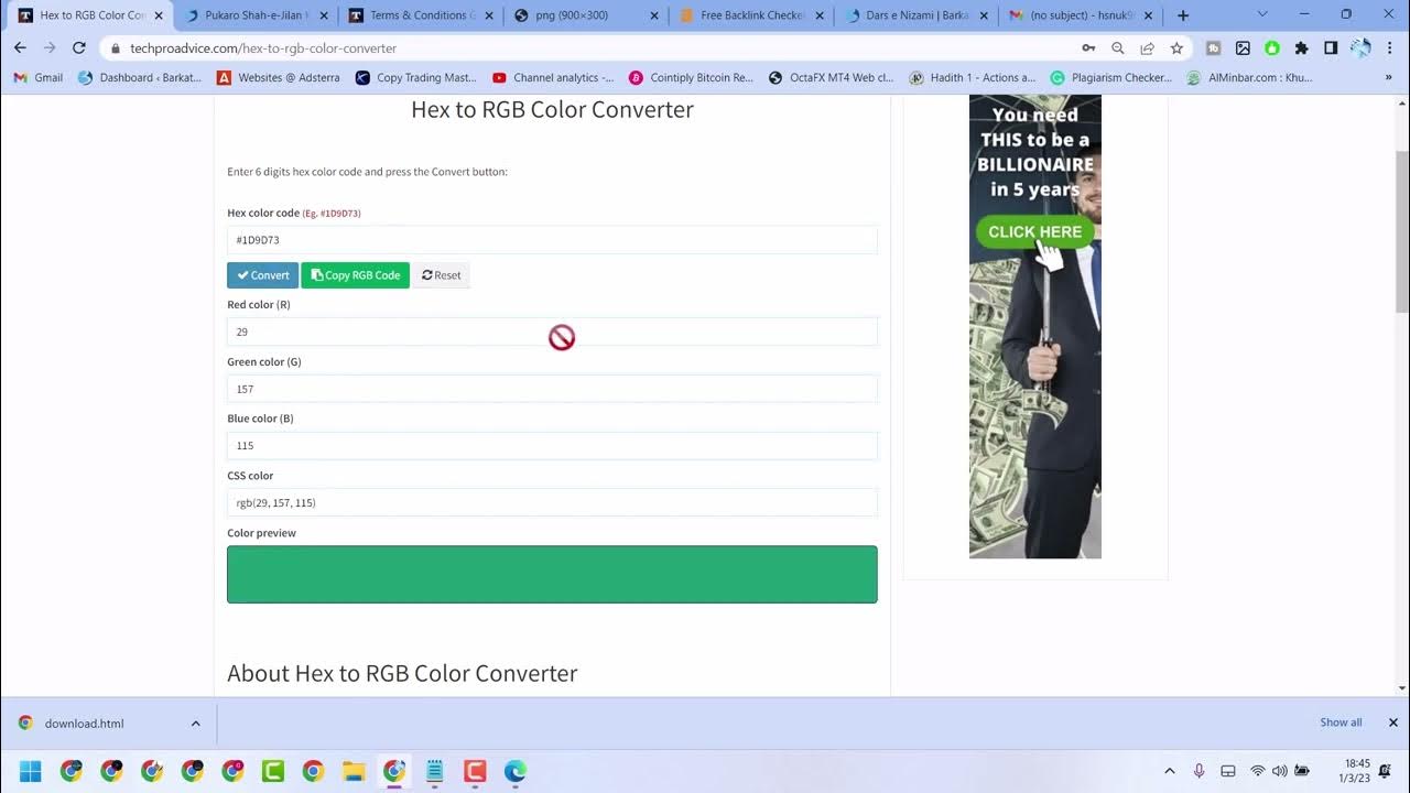 How to convert HEX to RGB Color - YouTube