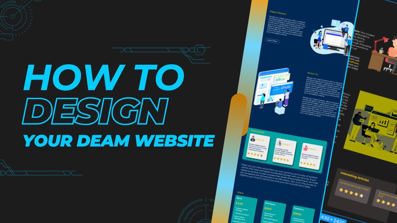 How to design your dream website - YouTube