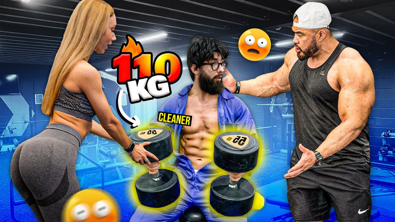 CRAZY CLEANER shocks GIRLS in a GYM prank #7 Anatoly Aesthetics in ...