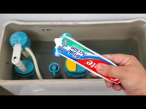 Put toothpaste in the Toilet tank For This Amazing hack - YouTube