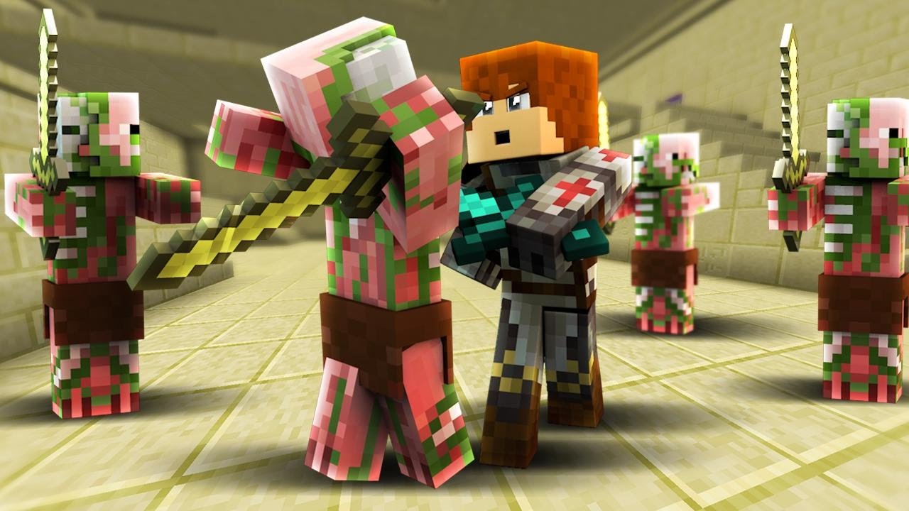 ΓΥΜΝΟΙ PIGMEN! (Minecraft Dungeon Arena Remix 2) - YouTube