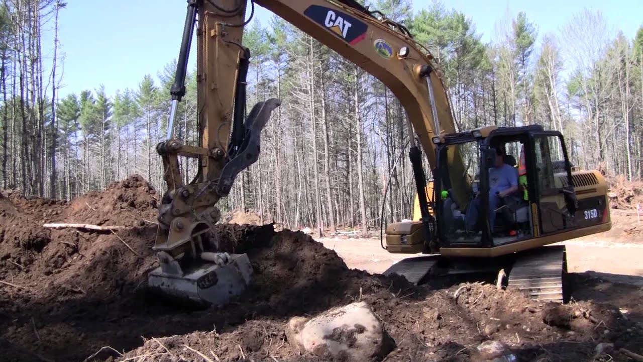 Cat 315DL Loading Dump Truck 2 - YouTube