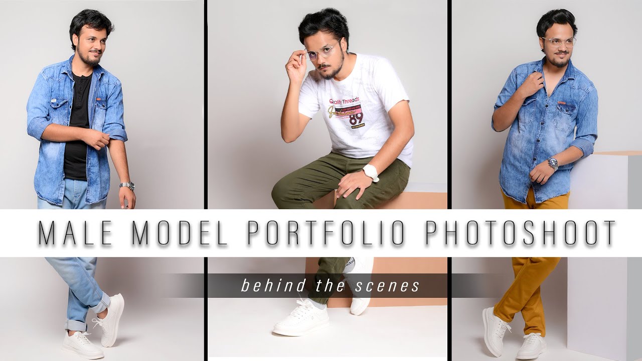 Male Model Portfolio Photoshoot | Indoor Studio Photoshoot Poses for ...