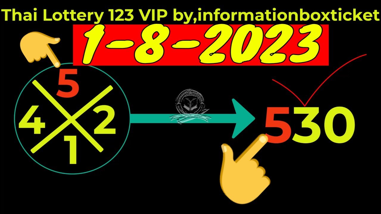 Thai Lottery 123 VIP by,informationboxticket 1-8-2023 - YouTube