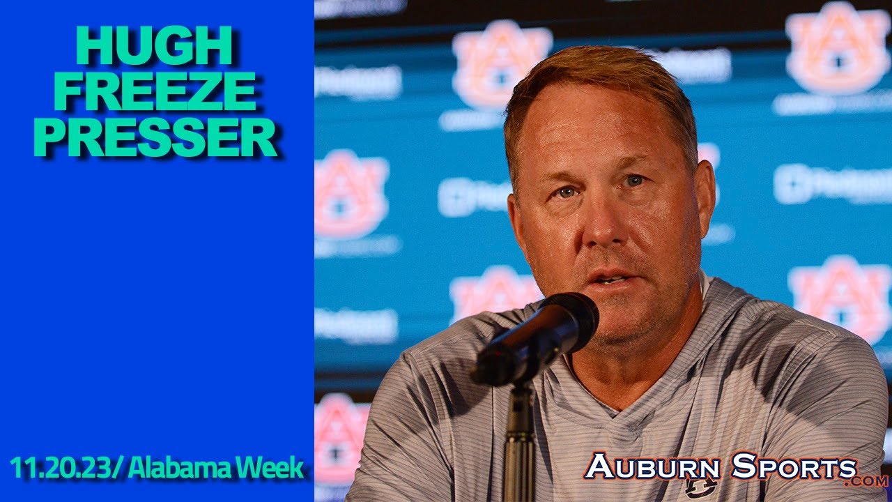 HUGH FREEZE PRESS CONFERENCE: Alabama Week '23 - YouTube