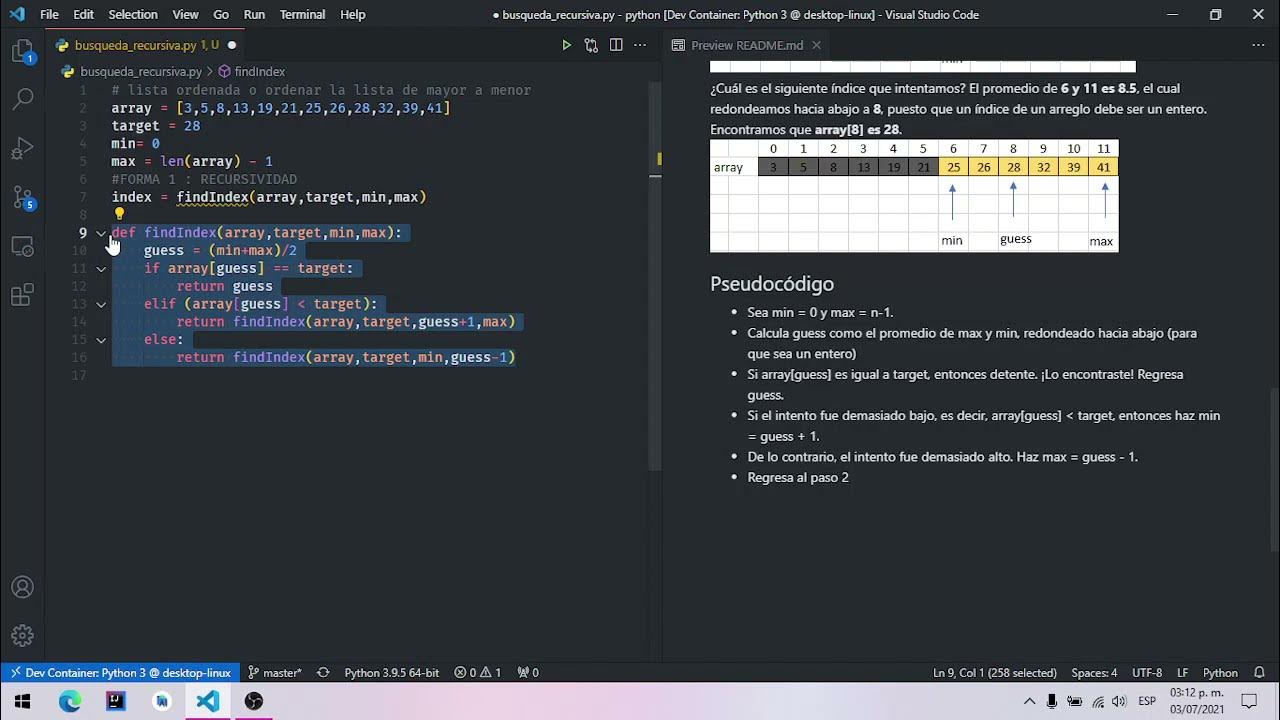Python | Búsqueda binaria - YouTube