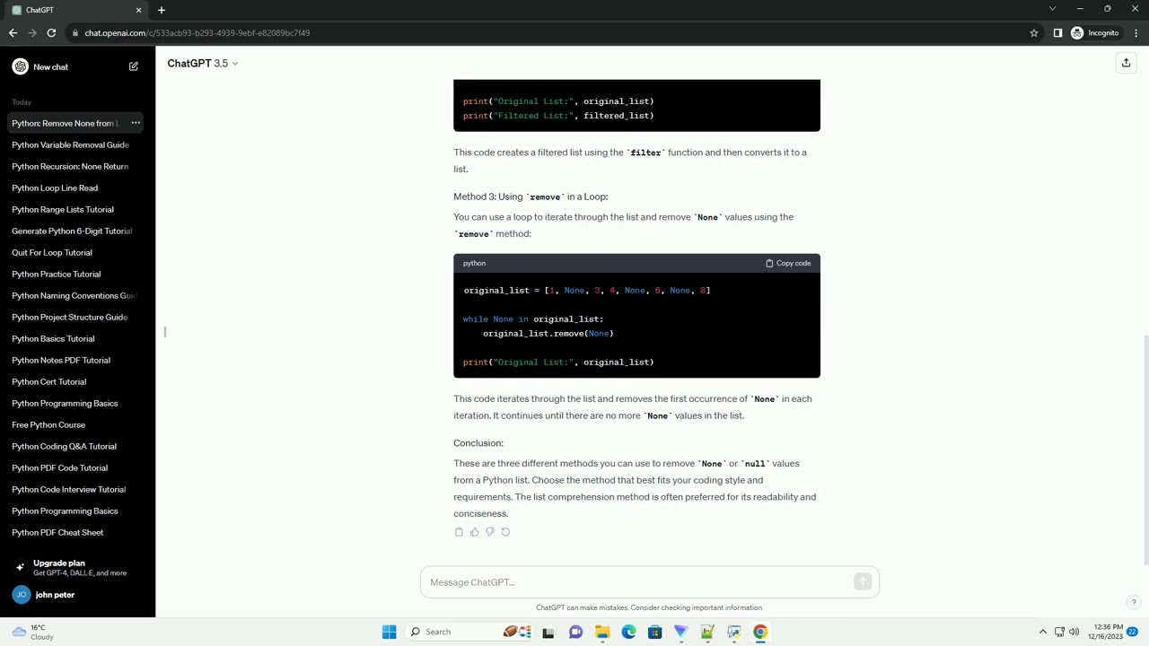Python Remove Null From List YouTube Python Remove Null From List YouTube