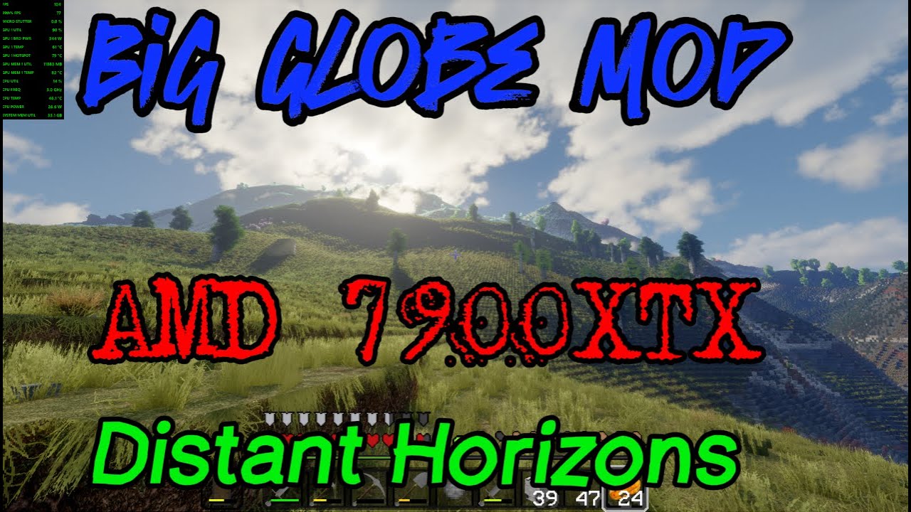 Massive Minecraft World - Epic Mountains Mod (Big Globe) - YouTube