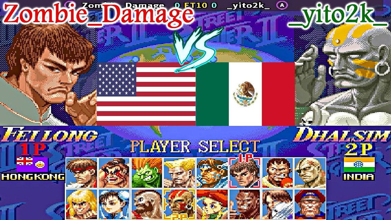 Super Street Fighter II X: Grand Master Challenge - Zombie_Damage vs ...