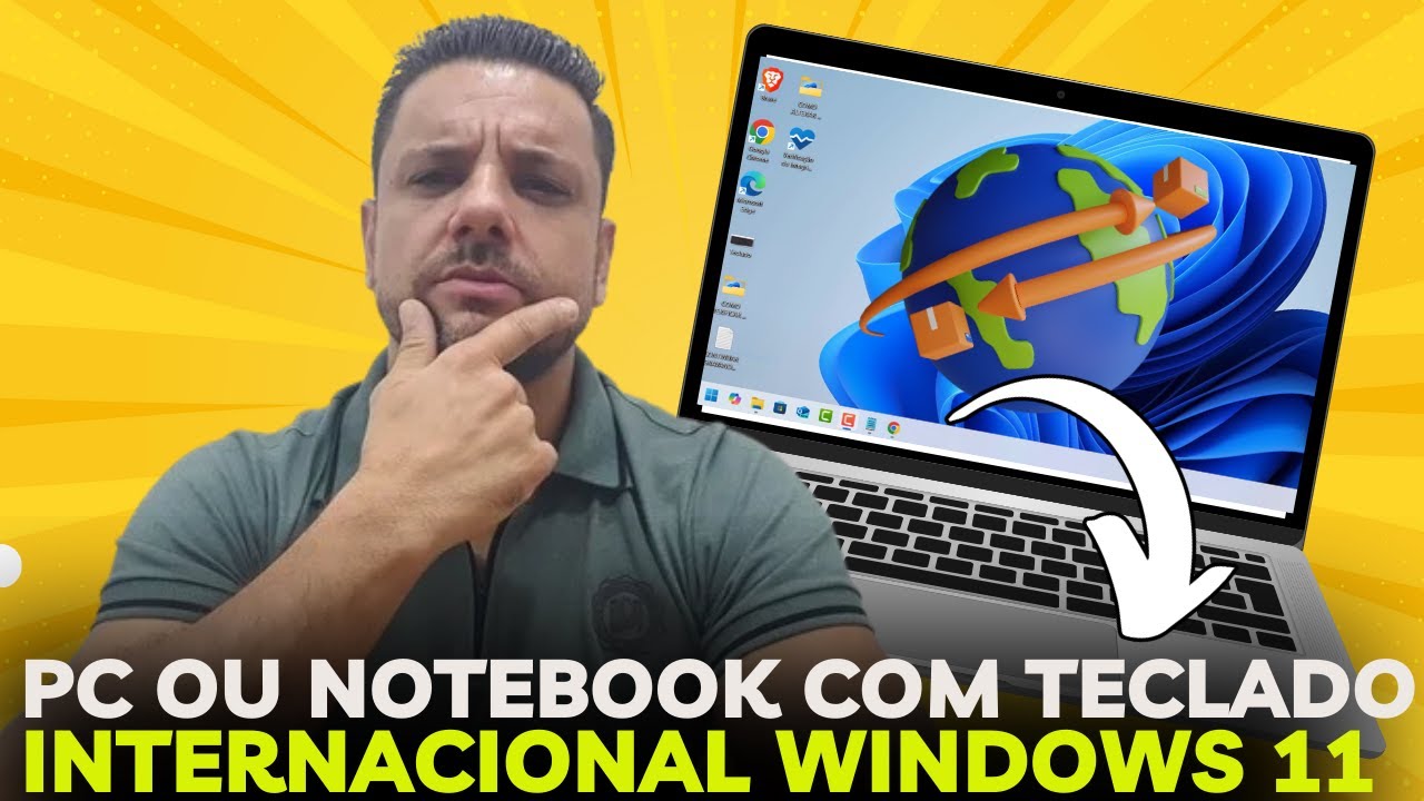 PC Ou Notebook Com TECLADO Internacional TODO DESCONFIGURADO e Teclas ...