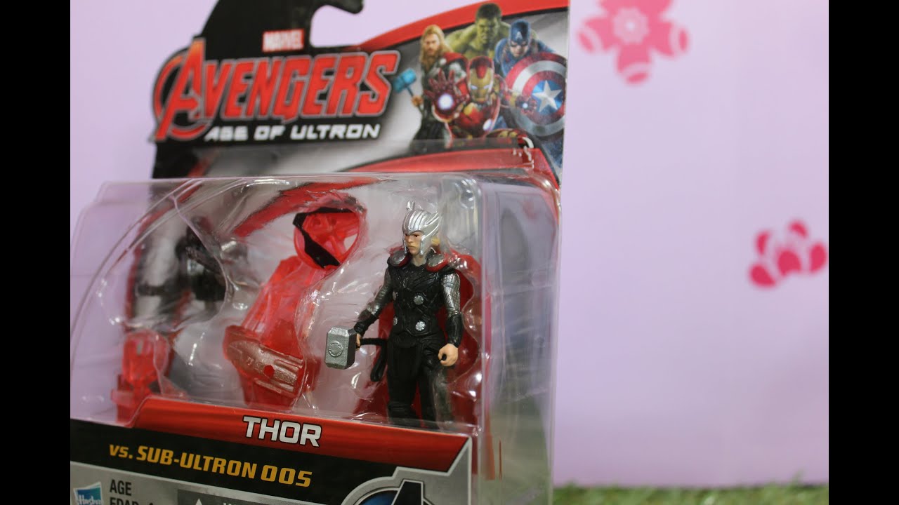 Marvel AVENGERS! Age Of Ultron Thor vs. Sub-Ultron 005 2-Pack - YouTube