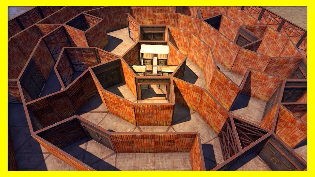 Rust Raids: GIGANTIC CLAN BASE | MAZE to LOOT - YouTube