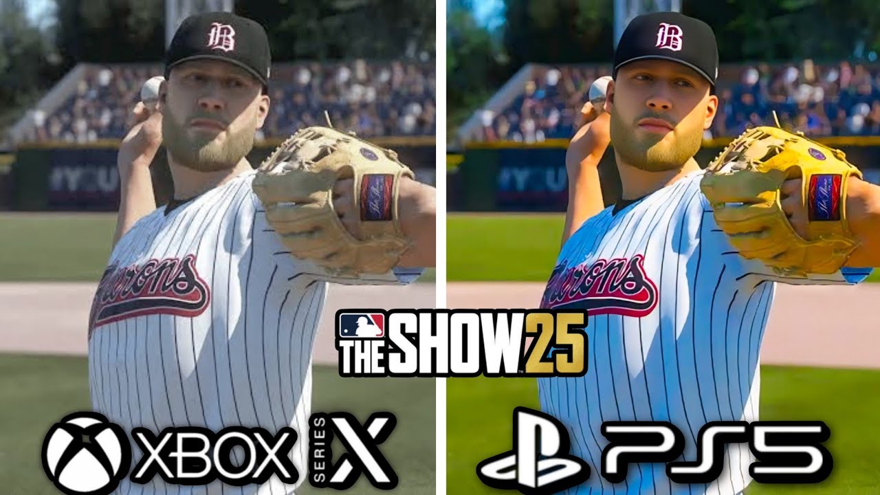 MLB The Show 25 PS5 vs Xbox Series X Graphics Comparison - YouTube