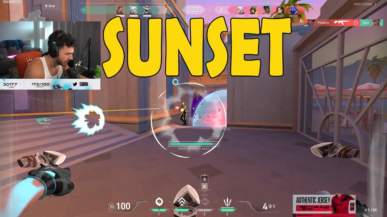 SUNSET IN RANKED! HOW TO PLAY JETT ON SUNSET?! MVP! SEN TARIK JETT ...