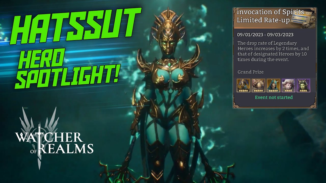 Hatssut 10x and Hero Spotlight! || Watcher of Realms - YouTube