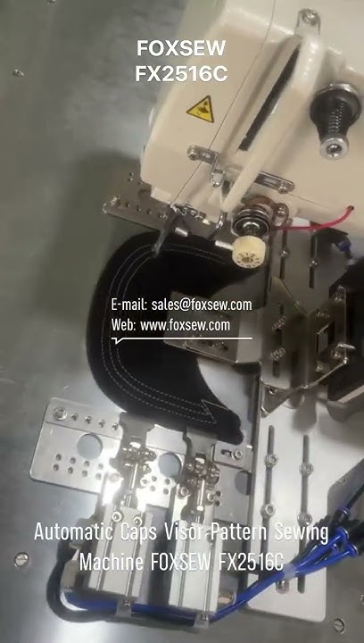 Automatic Cap Visor Pattern Sewing Machine - YouTube