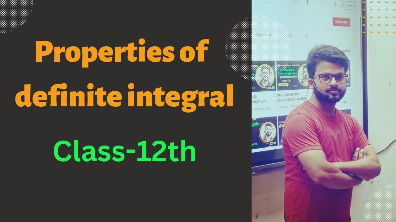 Definite Integral properties Questions practice part-2 #12thmaths ...