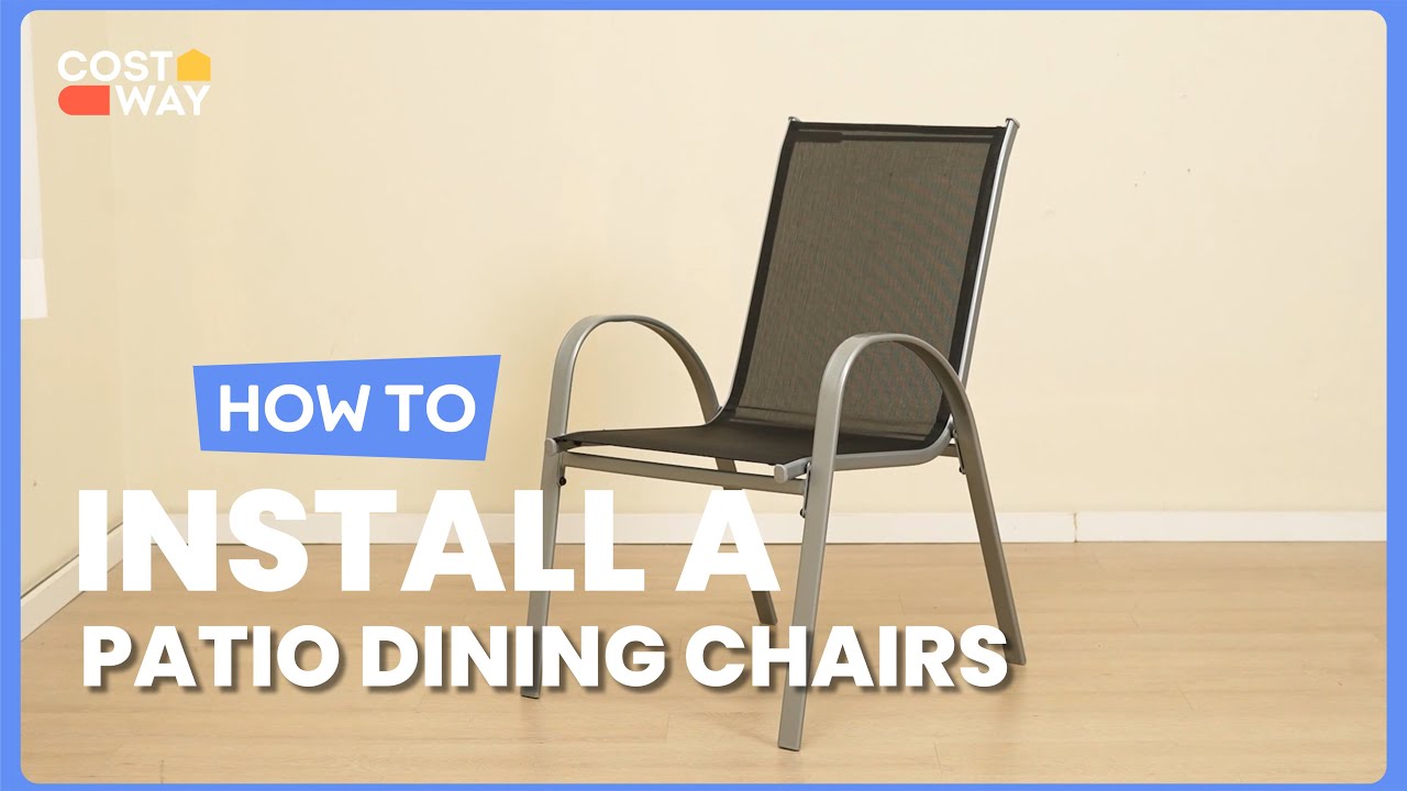 How to Install the Stackable Patio Dining Chairs Set | 42976803 # ...