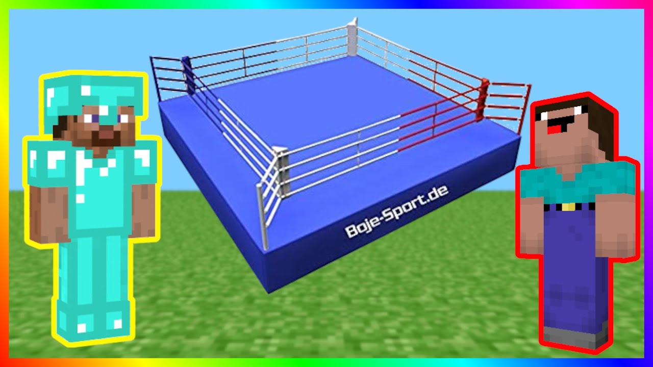 ON S’AFFRONTE 1VS1 RING DE BOX MINECREFT SERVEUR RP - YouTube