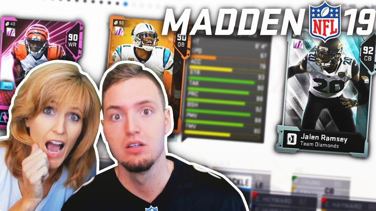 MY MOM DRAFTS A BEAST TEAM! MADDEN 19 MUT DRAFT - YouTube