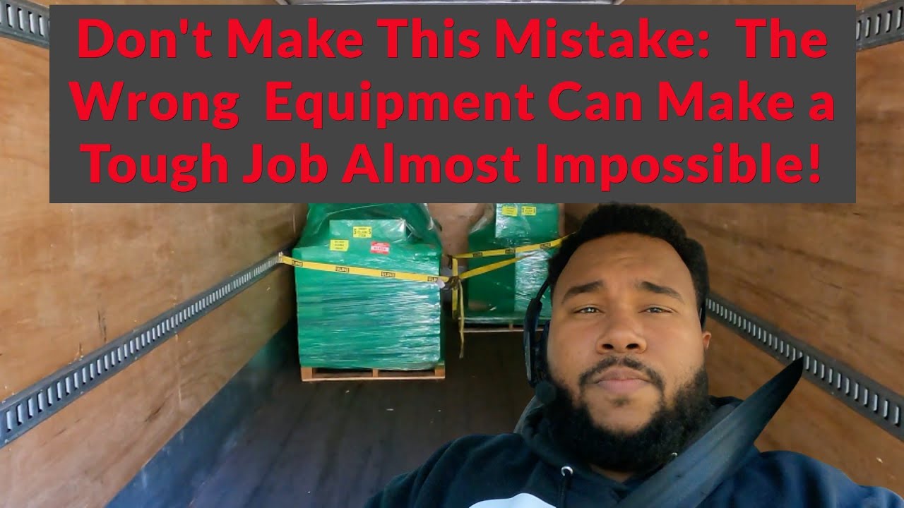 Don't Make This Mistake!! Always make sure you have the right equipment ...