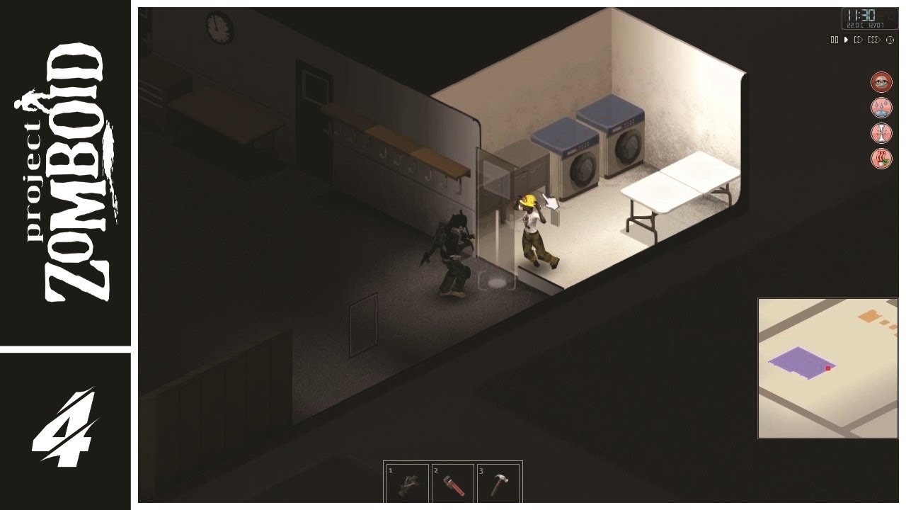 Fire Department Temporary Base | Project Zomboid | Build 41 | Gameplay ...
