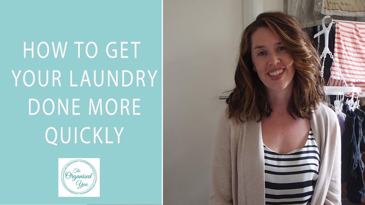 How to get your laundry done more quickly - YouTube
