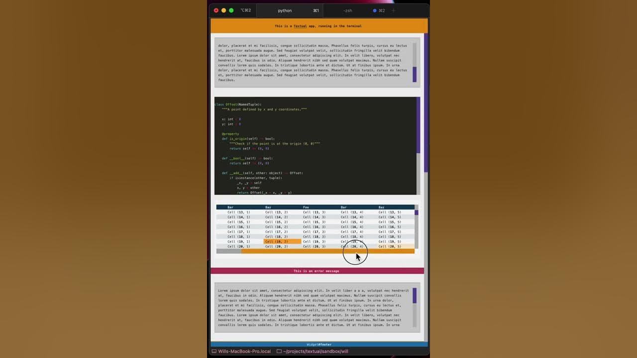 Textual sandbox demo - YouTube