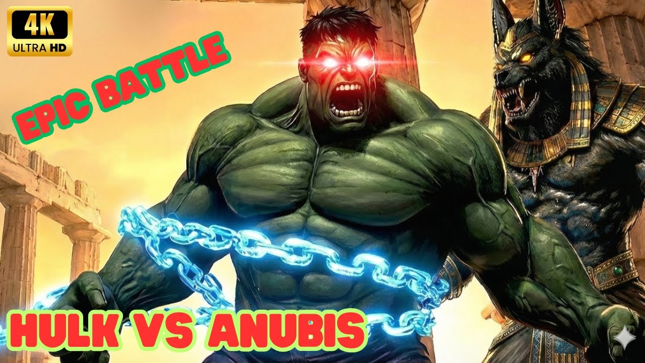 THE HULK vs. ANUBIS: God of Death vs. Titan - Battle at Parthenon (4K ...