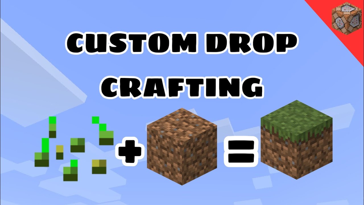 Custom Drop Crafting (Minecraft Commands) - YouTube