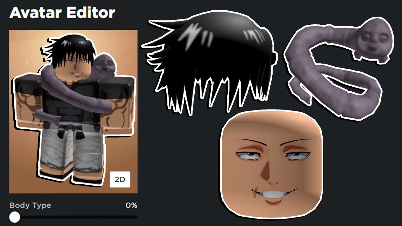 COMO FAZER o AVATAR DO TOJI NO ROBLOX - YouTube