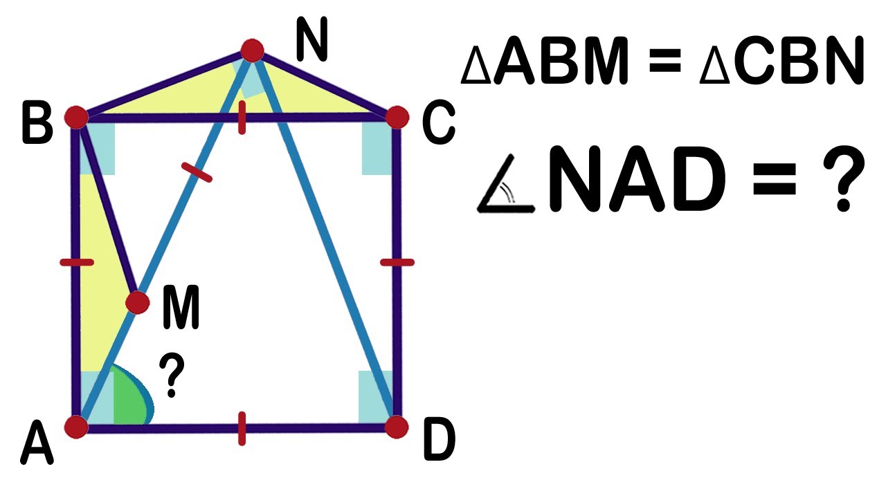 Find the angle in the triangle. Advanced math problems. Math Olympiad ...