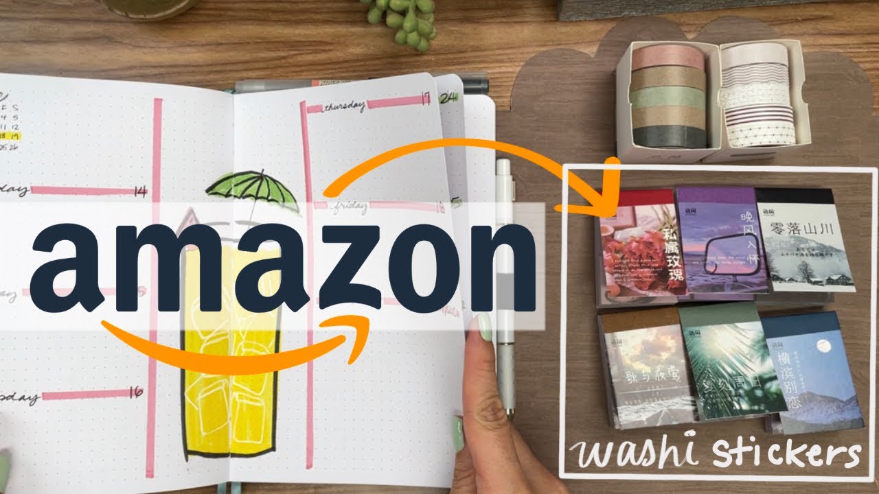 HAUL :: AMAZON - 300 Piece Washi Sticker Set (6 books) - YouTube