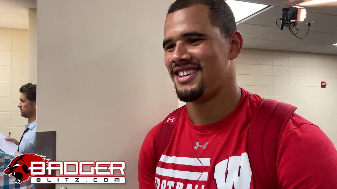 Wisconsin OLB Zack Baun on defense's performance, fourth quarter strip ...