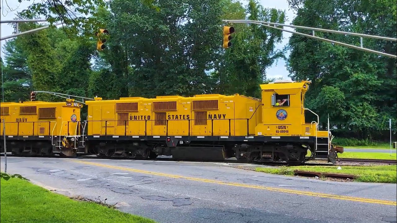 Full HD 60FPS: Naval Weapons Station Earle Train Heads Back toward ...