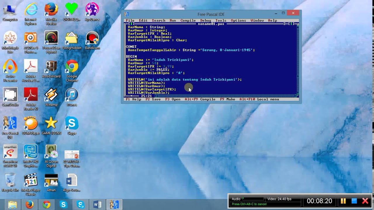 Tutorial Pascal - Latihan 1 - YouTube