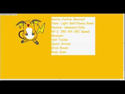 Moveset 1 - Raichu