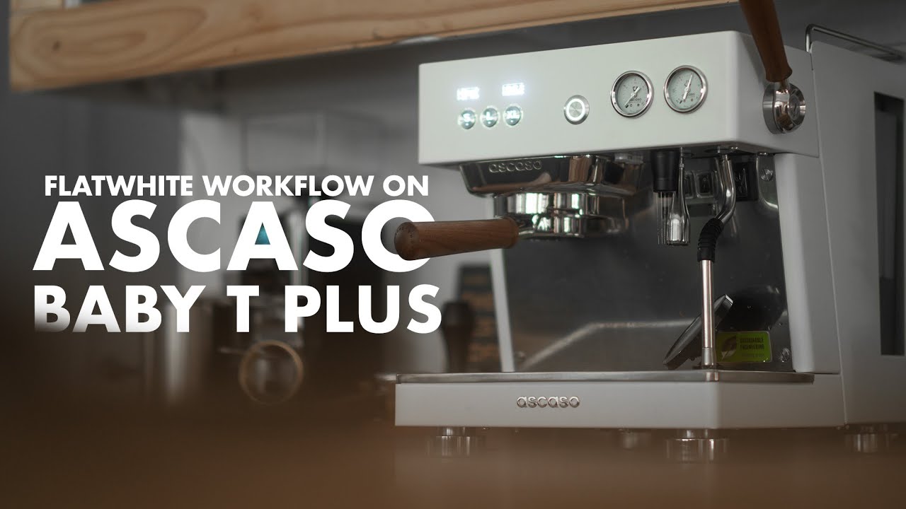 Flatwhite Workflow on Ascaso Baby T Plus - YouTube