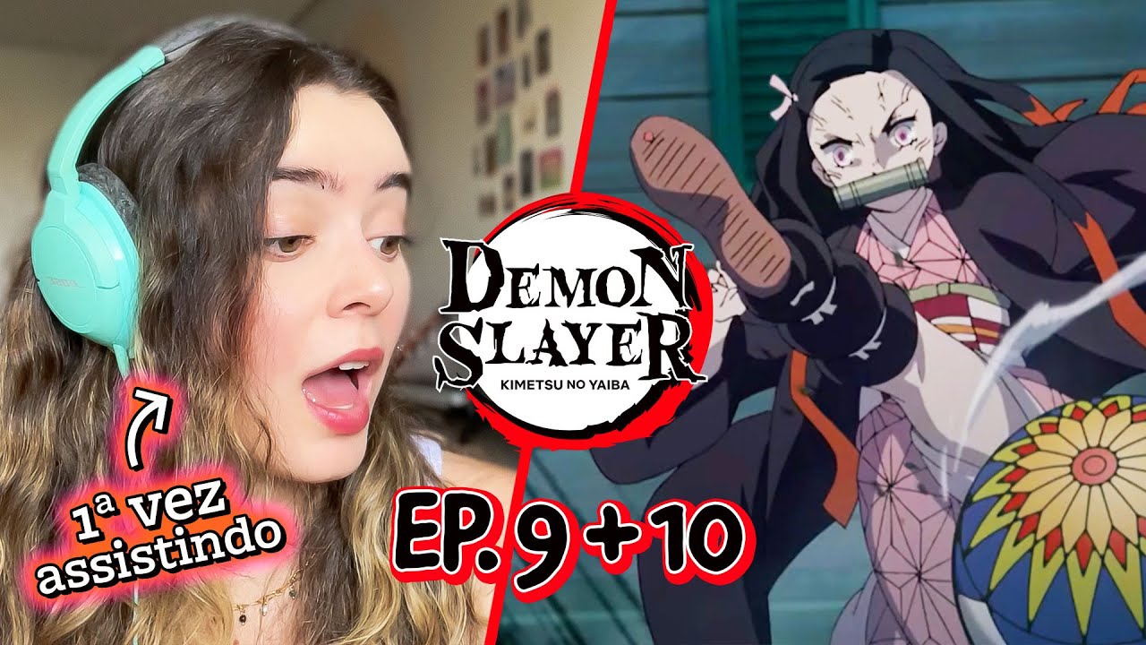 Nezuko é fortona e manda muito no fut // React Demon Slayer 1x09 e 1x10 ...