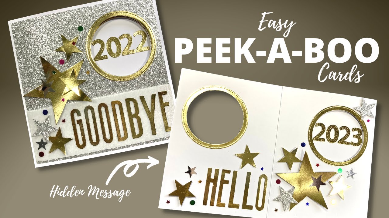Peek A Boo Cards! Made REALLY EASY!!! - YouTube