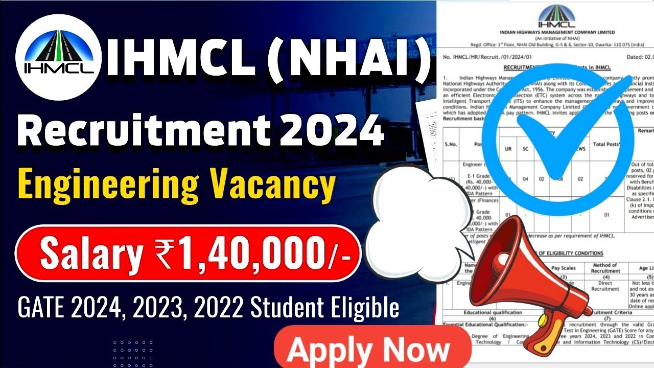 IHMCL Recruitment | Freshers | CTC: ₹12 Lakhs | Permanent Job | Latest ...