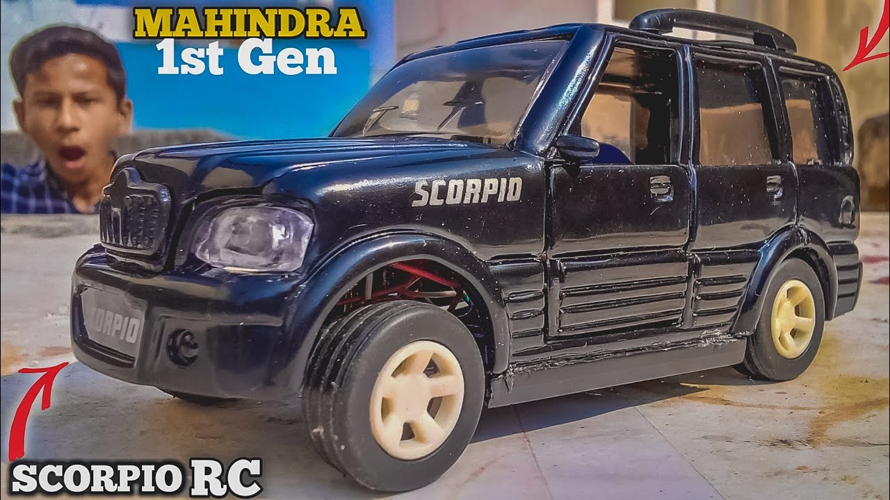 Black Mahindra Scorpio Car Diecast Modify in Remote Control Car - Toy ...