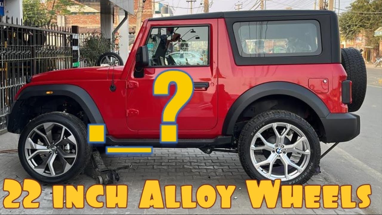 Modifying Our New Thar With 22 inch Alloy wheel and Tyres #thar # ...