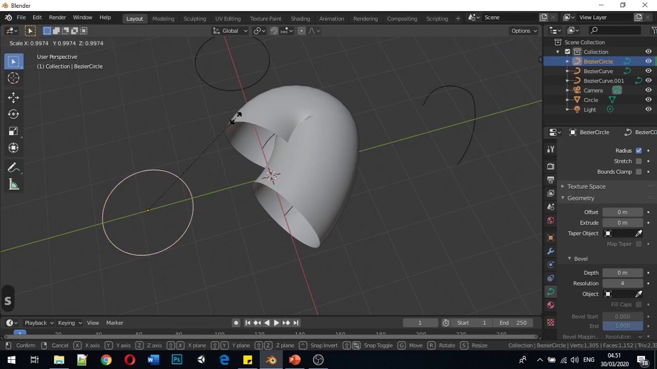 Curve, Bevel Object, & Taper Object - YouTube