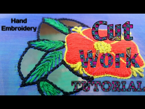 Hand Embroidery: Cut Work Tutorial - YouTube