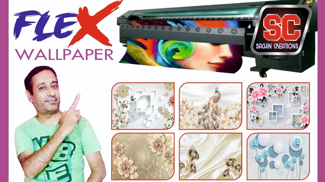 Flex Wallpaper | Shop Wall Design - YouTube