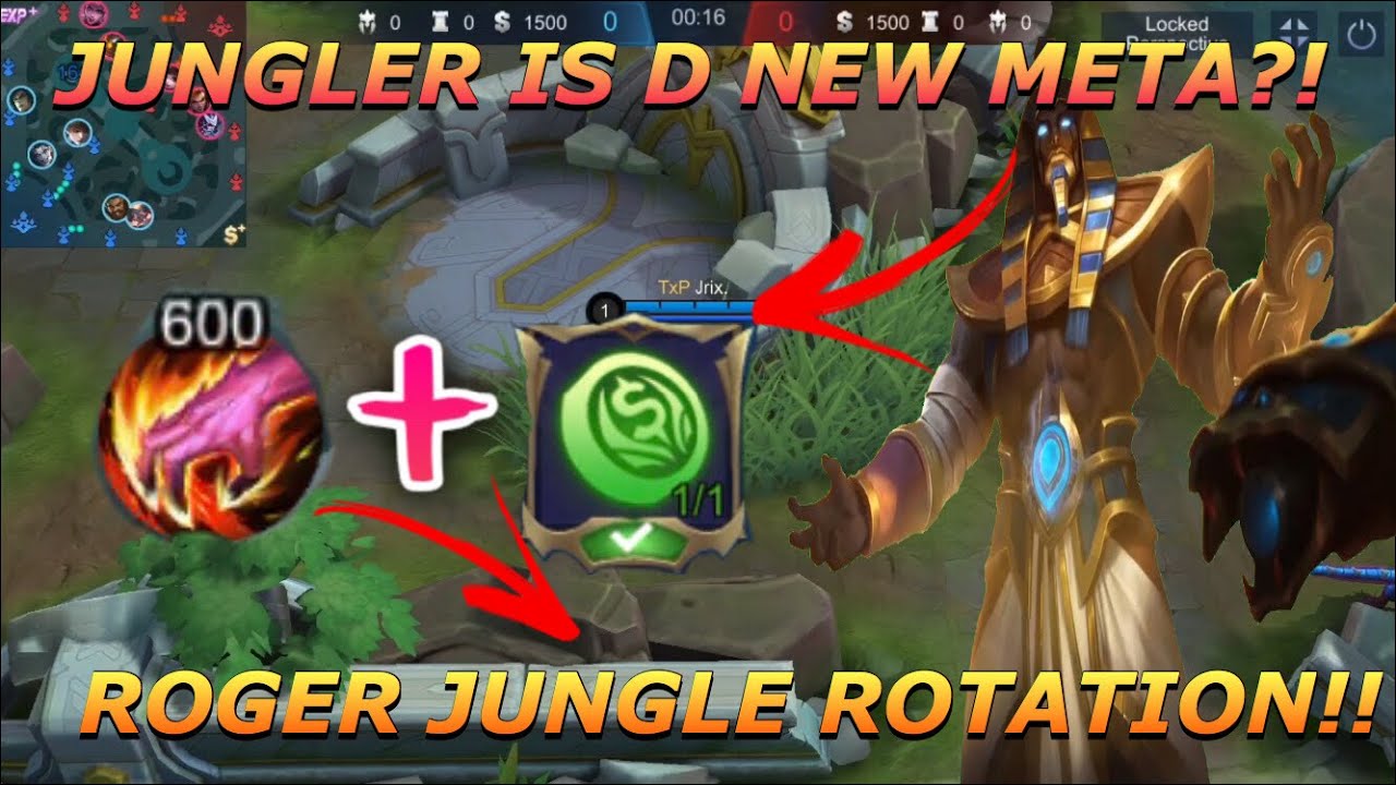 NEW UPDATE ROGER JUNGLE META | JUNGLER META IN MOBILE LEGENDS BANG BANG ...
