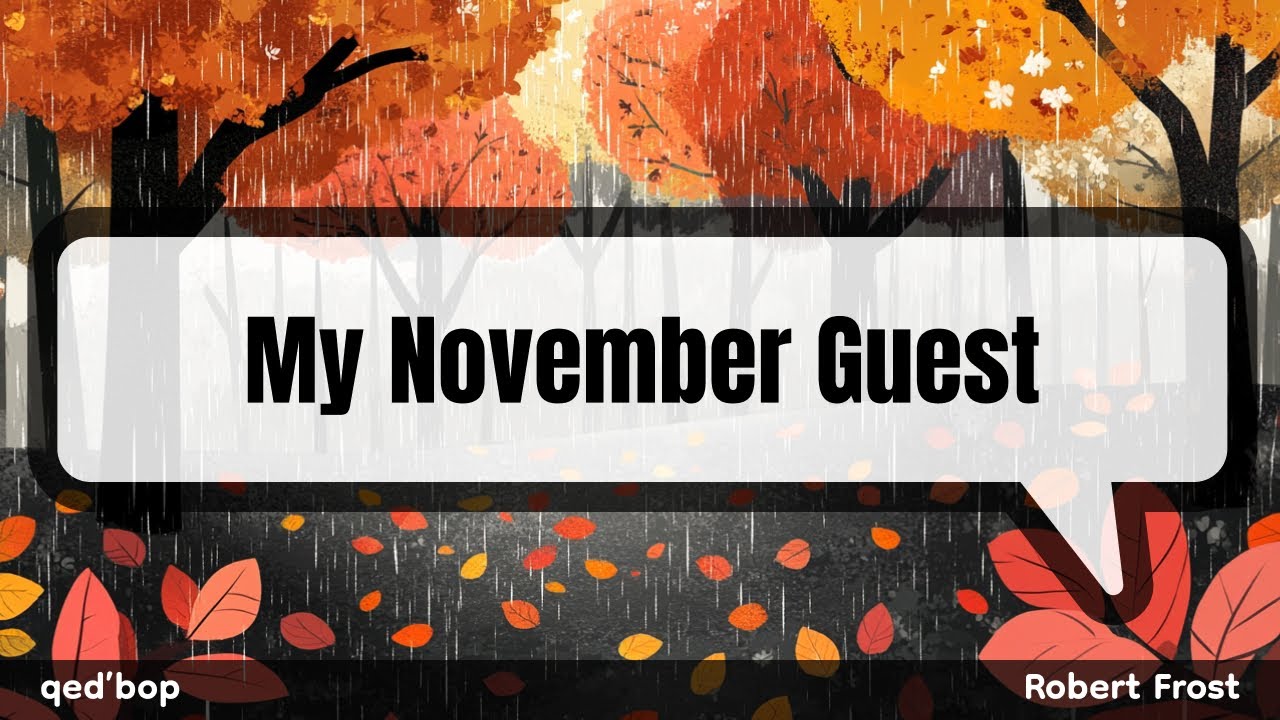 POEM + SONG: Robert Frost's "My November Guest" lyric video - YouTube